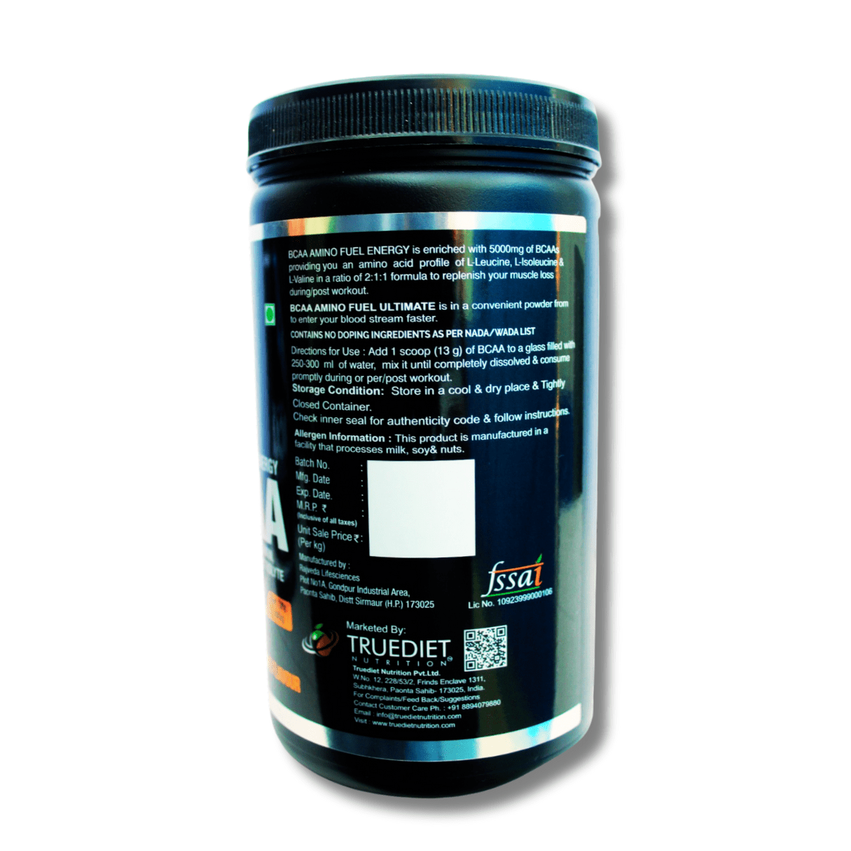 BCAA – Orange flavor 400gm – True Diet Nutrition