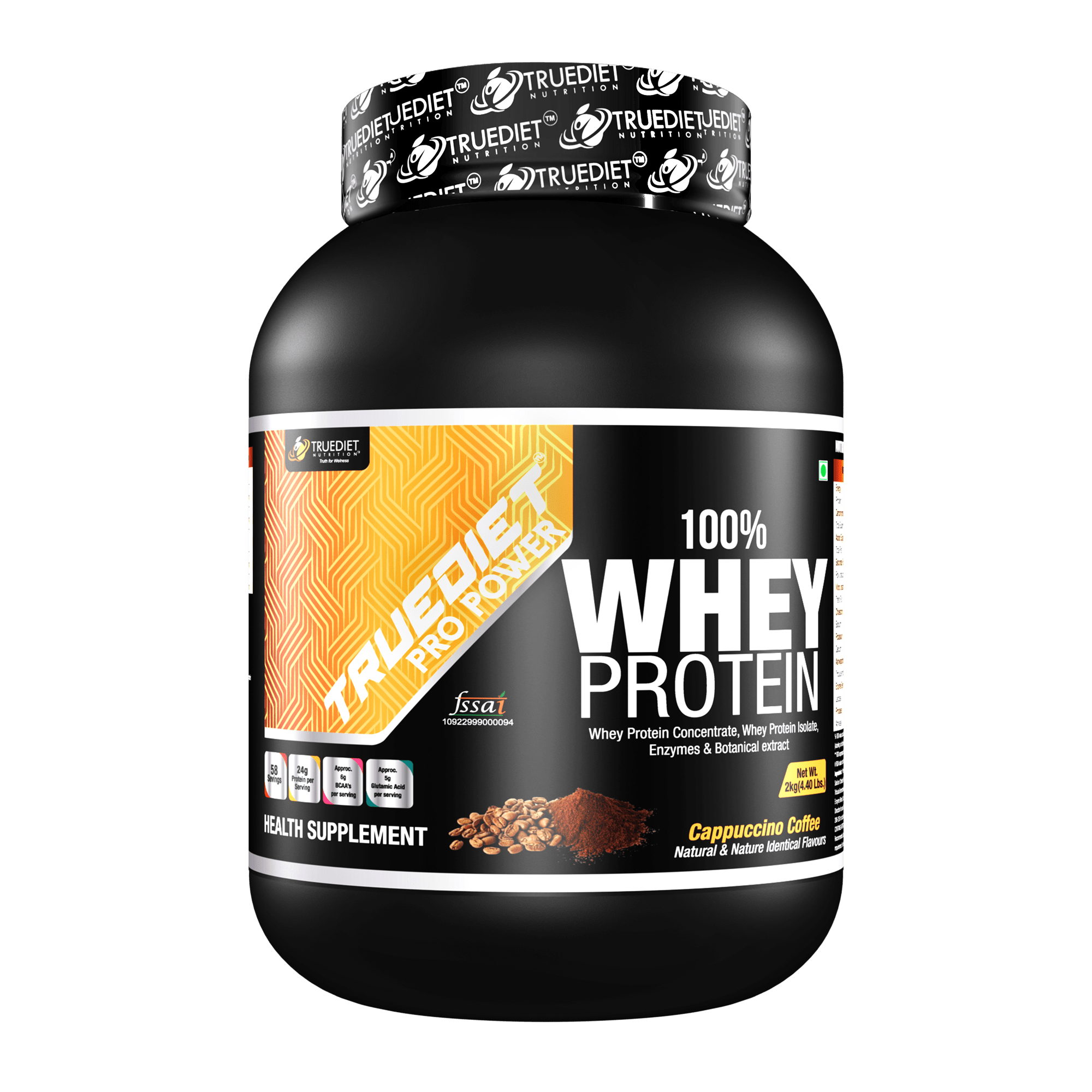 Whey Protein Cappuccino Coffee 2Kg – True Diet Nutrition